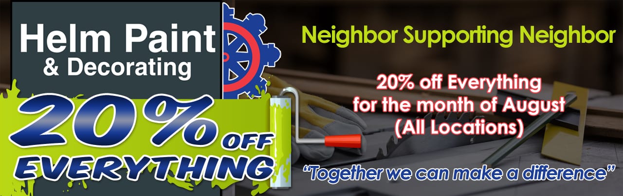 Helm Paint 20% off Sale – Helm Paint New Orleans